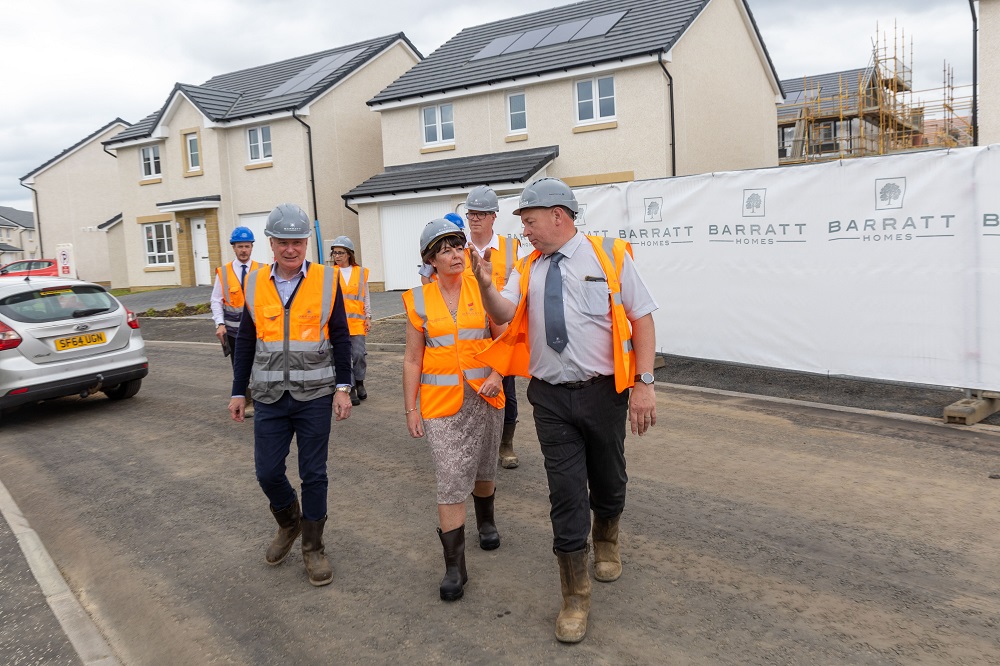 Barratt Developments welcomes local MSP to Motherwell development | Scottish Housing News